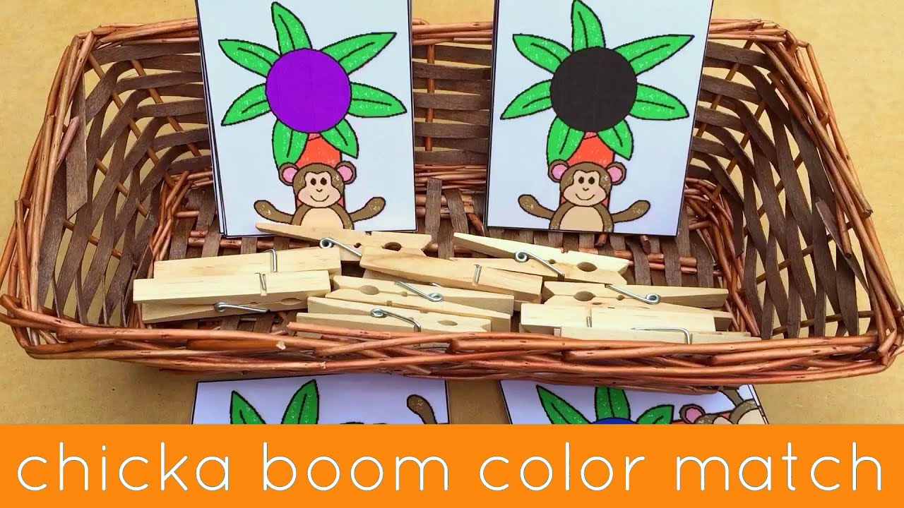 Chicka Boom Color Match and Clip For Preschool and Kindergarten - YouTube