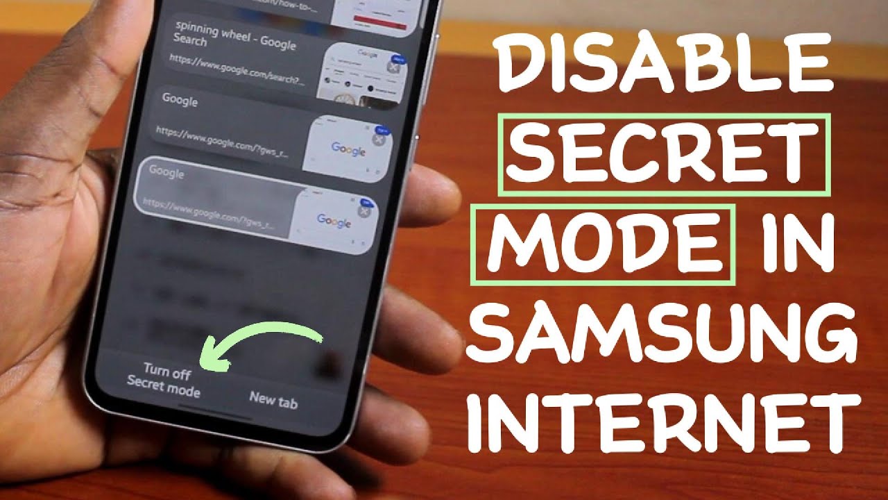 How to Turn OFF Secret Mode on Samsung Internet - YouTube