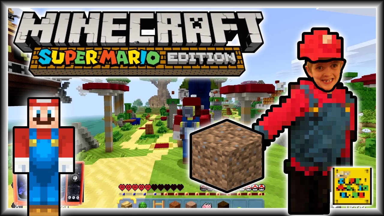 Minecraft : Super Mario Edition - The MARIO KID ventures into the block ...