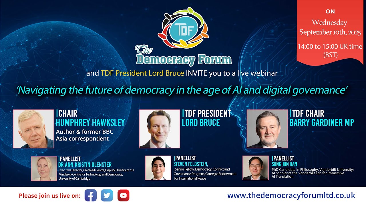 ‘Navigating the future of democracy in the age of AI and digital ...