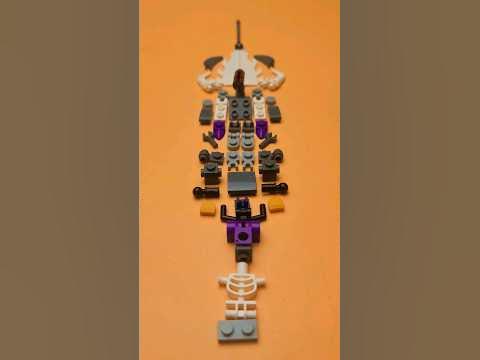 How to build a mini skeleton mech with building blocks #brickbuilder #legomoc #buildingblocks ...