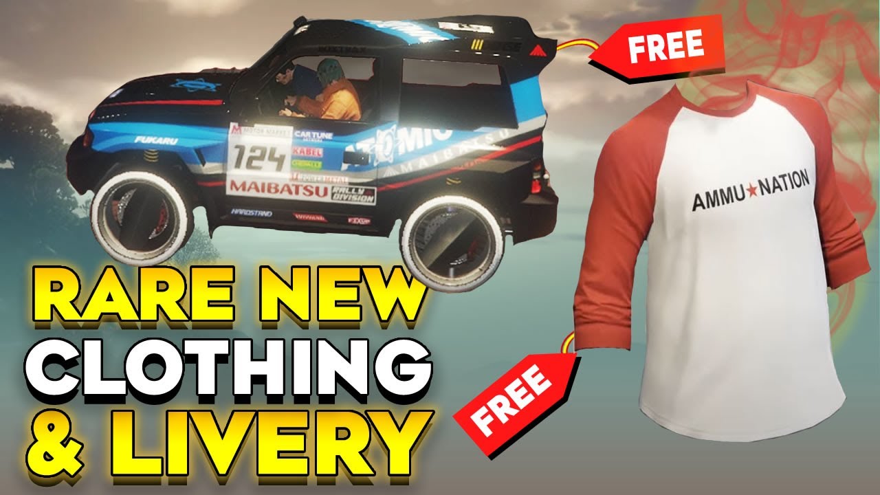 GTA 5 Online How to Unlock RARE NEW Clothing & Livery - Ammunation ...