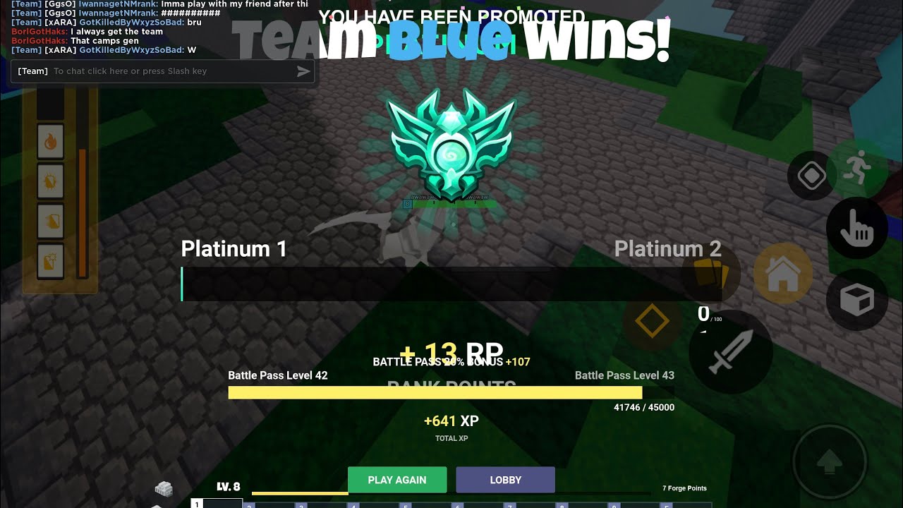 Getting Platinum Rank With Solo Que in ROBLOX Bedwars - YouTube