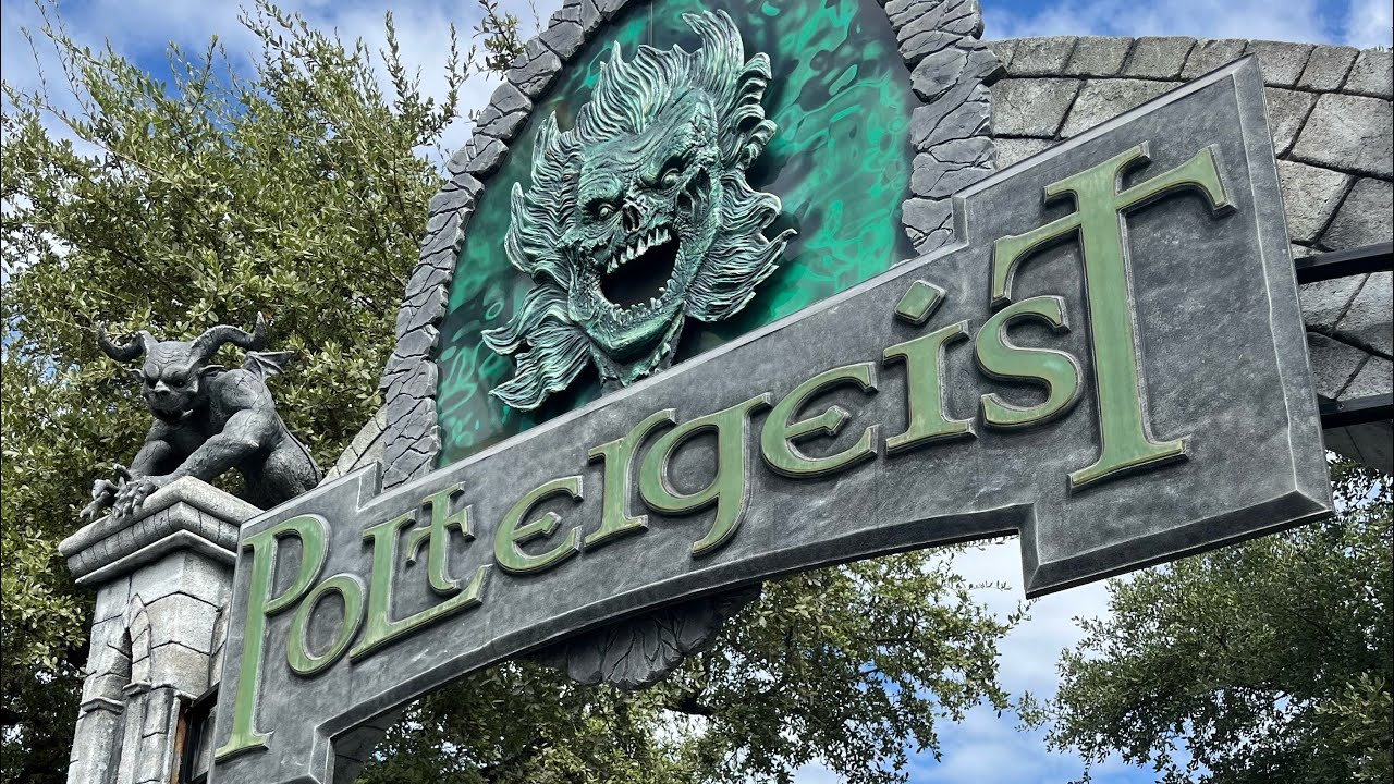Poltergeist 4K Front Row POV Six Flags Fiesta Texas - YouTube