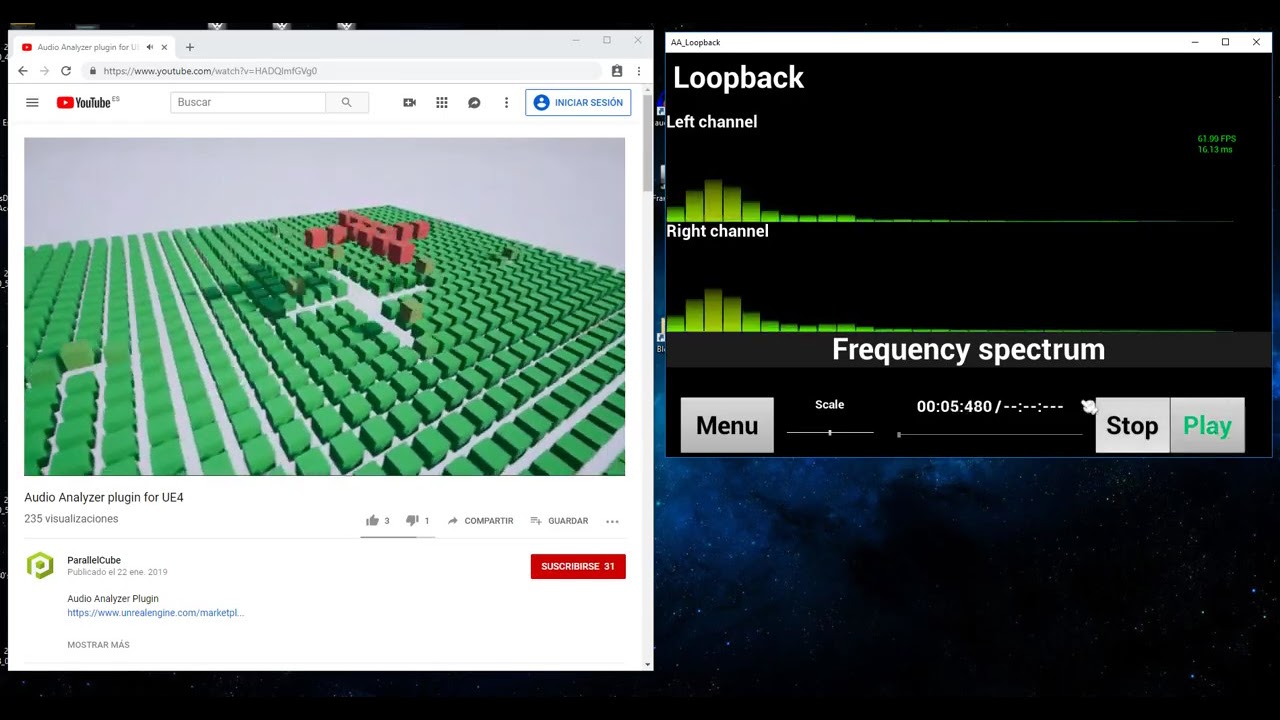 [UE4 Test] AudioAnalyzer Audio Loopback (Windows) - YouTube
