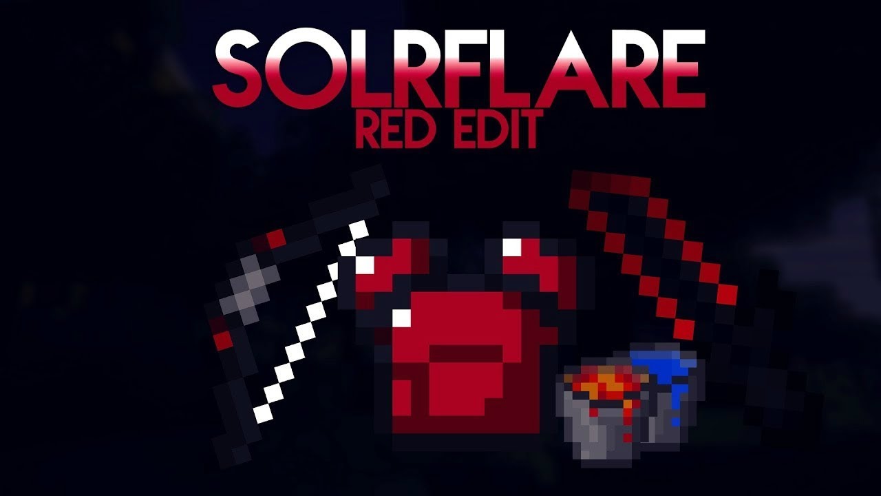 Minecraft PVP Texture pack | Solrflare's Default edit Red. - YouTube