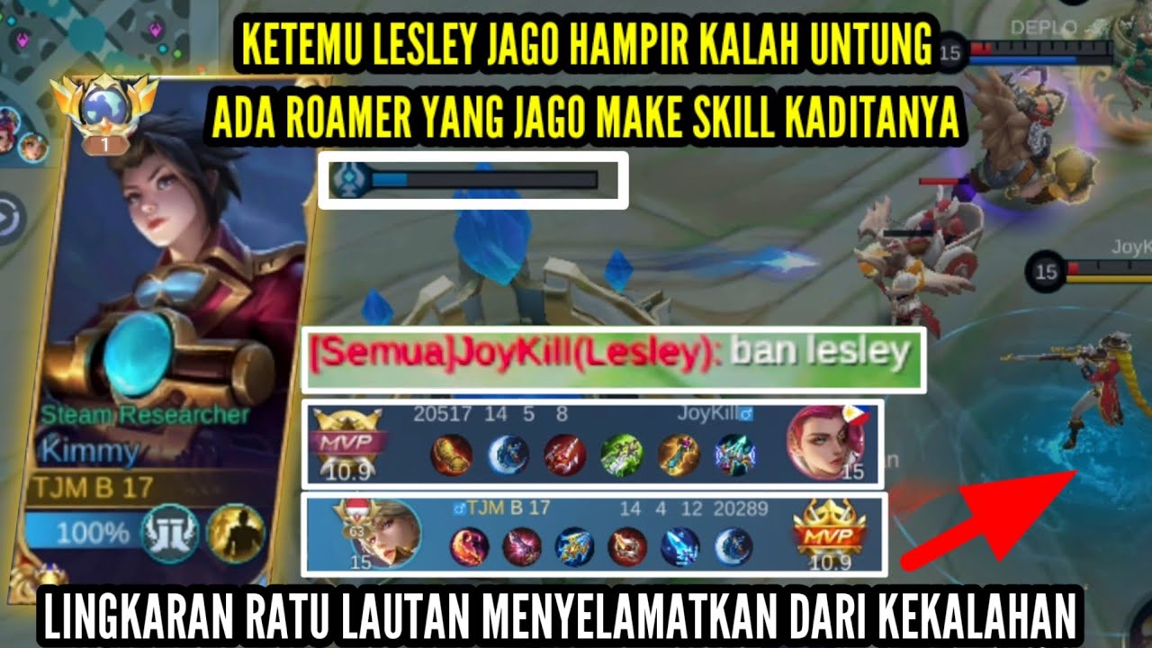 Kimmy VS Lesley‼️Hard Game Hampir Kalah Untung Kaditanya Bukan Skill Tap" | Best Build Kimmy ...