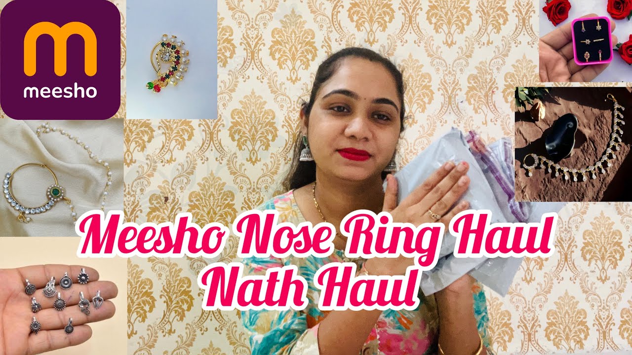 Meesho Huge Nose Ring Or Nath Hual | Meesho Jewellery 2024 | Under 300 ...