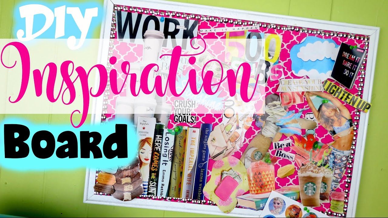 DIY INSPIRATION BOARD / BULLETIN BOARD! - YouTube