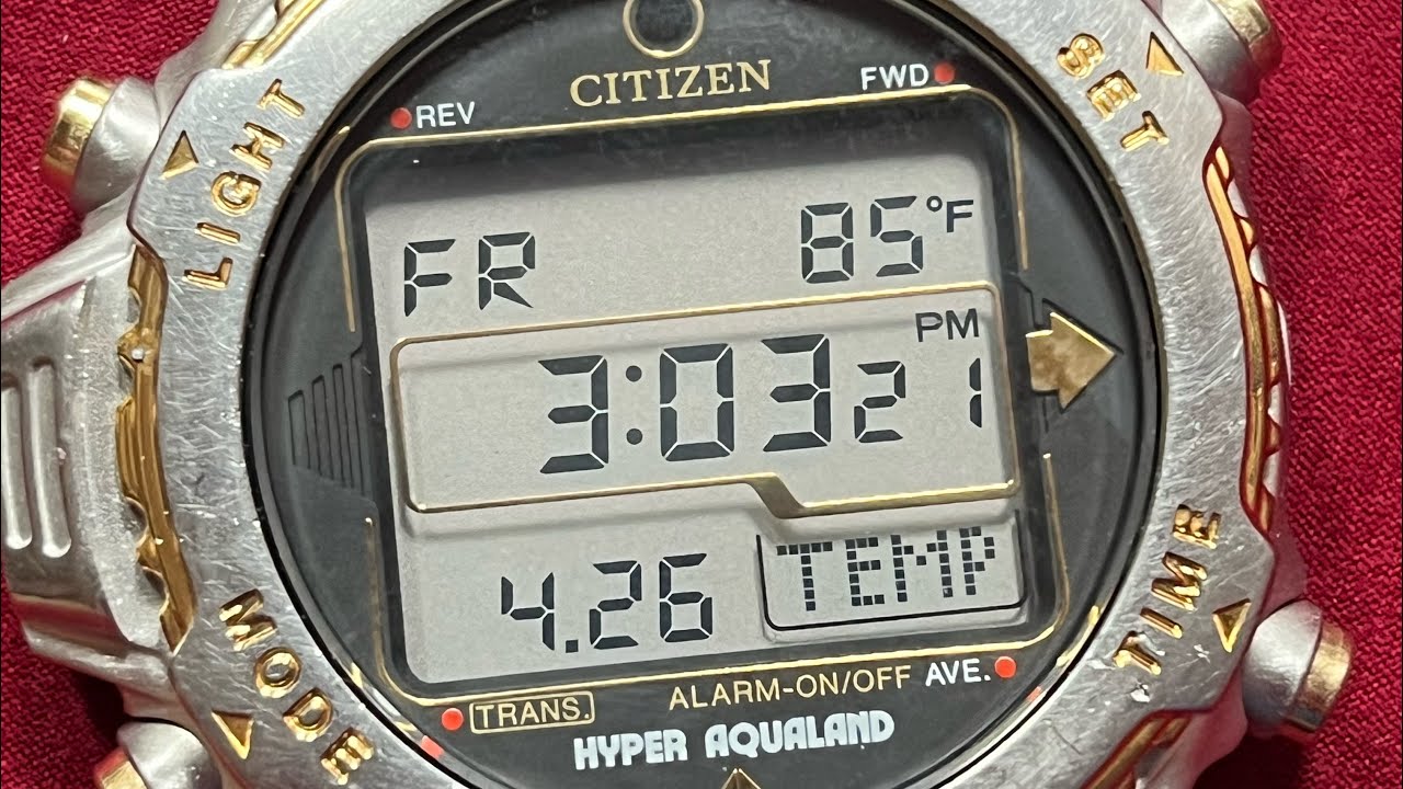 Vintage Citizen Hyper Aqualand Dive Watch plus Gold at the Garage Sales ...