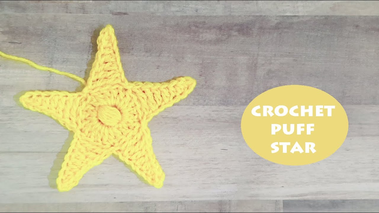 How to crochet a puff center star? | Crochet With Samra - YouTube