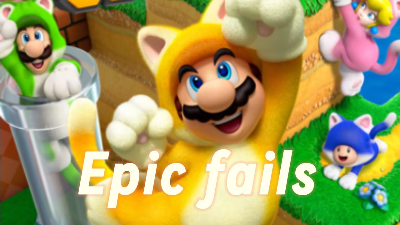 Super Mario 3d world epic fails - YouTube