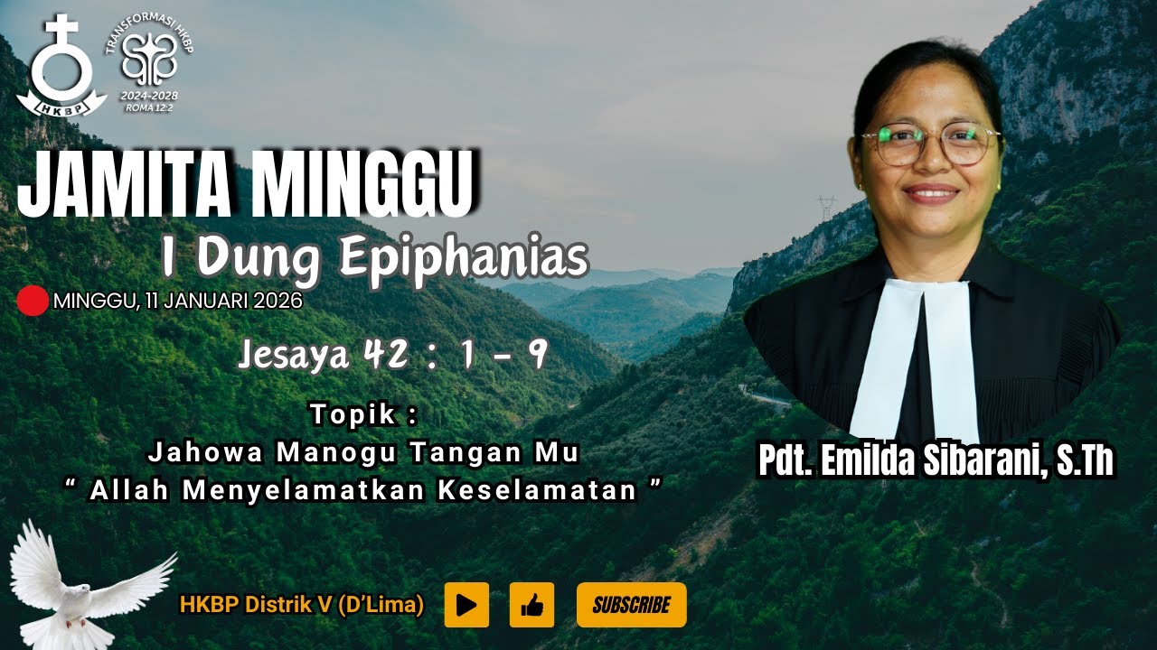 Jamita Minggu | Jesaya 42 : 1 - 9 | Minggu, 11 Januari 2026 - YouTube
