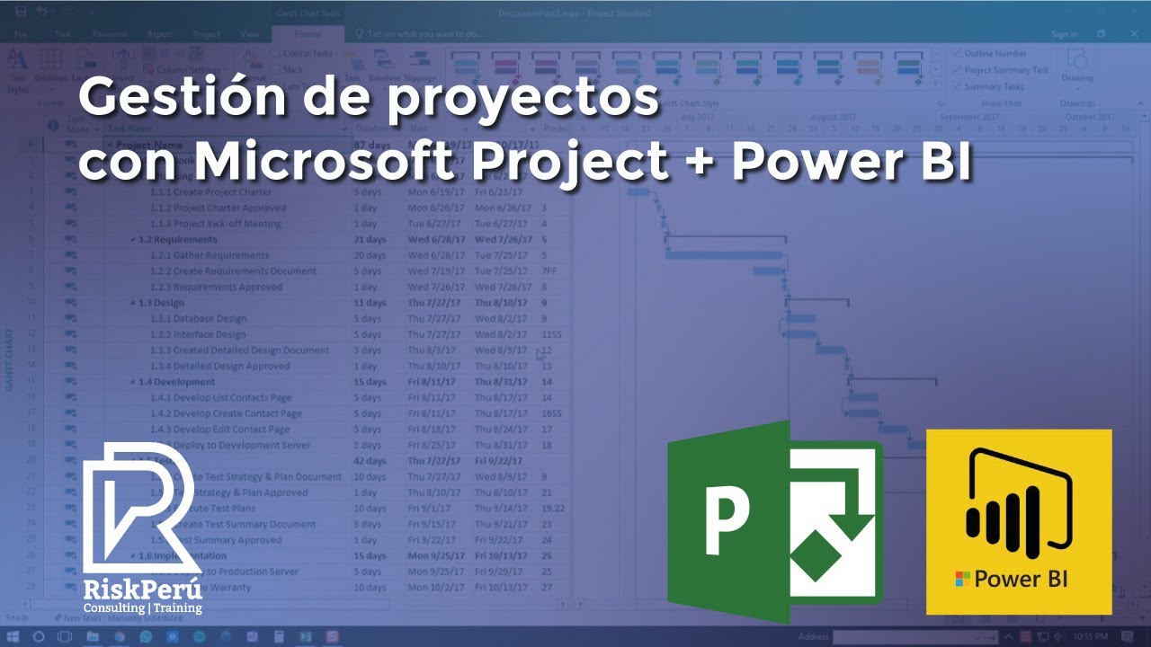 Gestión de proyectos con Microsoft Project + Power BI - YouTube