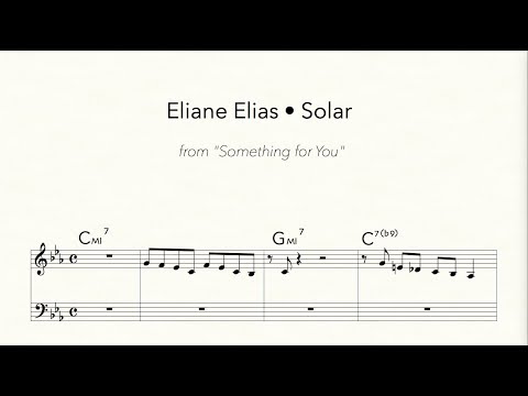 Eliane Elias • Solar • Piano transcription - YouTube