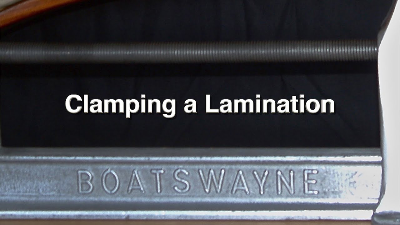 Clapping wood laminations - YouTube