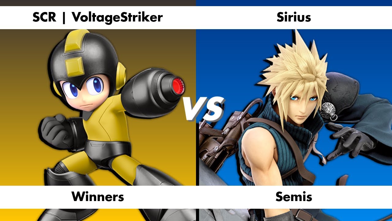 SCR | VoltageStriker (Mega Man) vs Sirius (Cloud) Winners Semis - YouTube