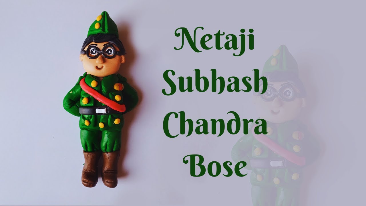 Creative Clayart Ideas | Netaji Subhash Chandra Bose Clay Art | Clay Craft Ideas For School ...