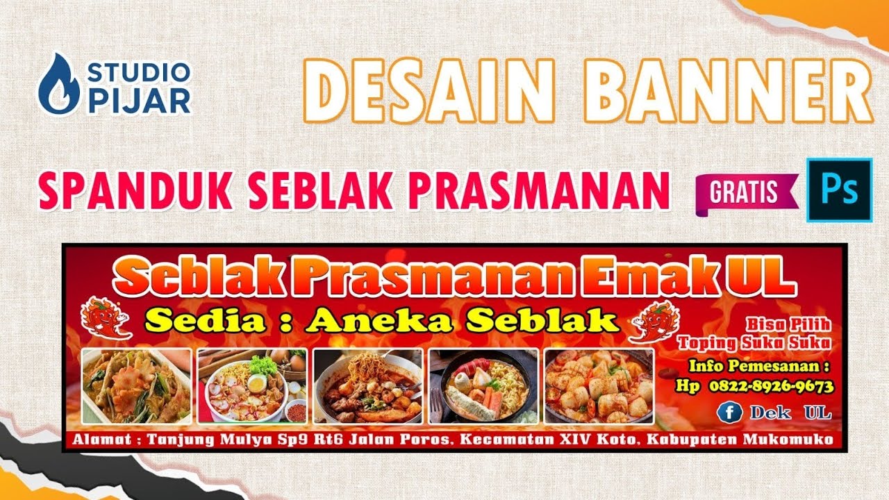 BANNER SEBLAK PRASMANAN FREE PSD - YouTube
