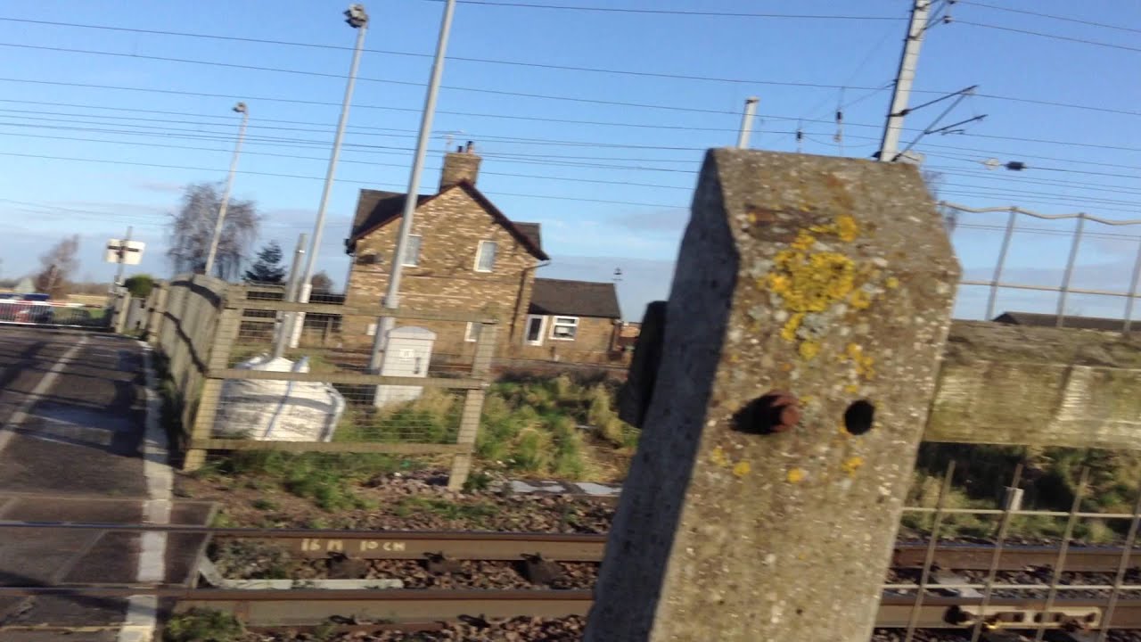 Maxey Level Crossing (16/01/16) - YouTube