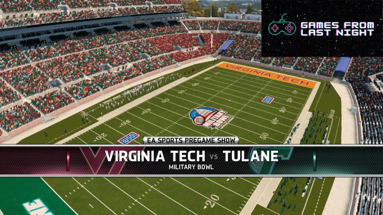 EA Sports NCAA Football 14 | Exhibition Game - Virginia Tech vs Tulane ...
