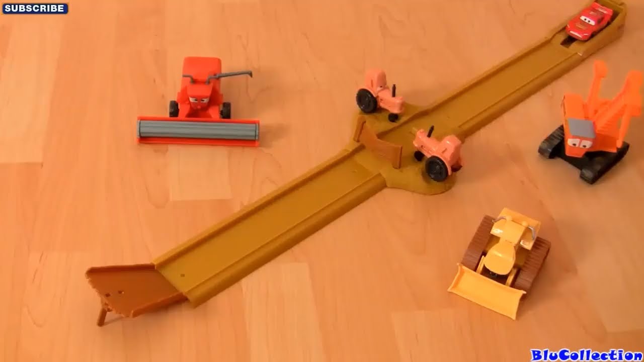 Disney Cars Frank Tractor Tippin’ Playset Review - YouTube