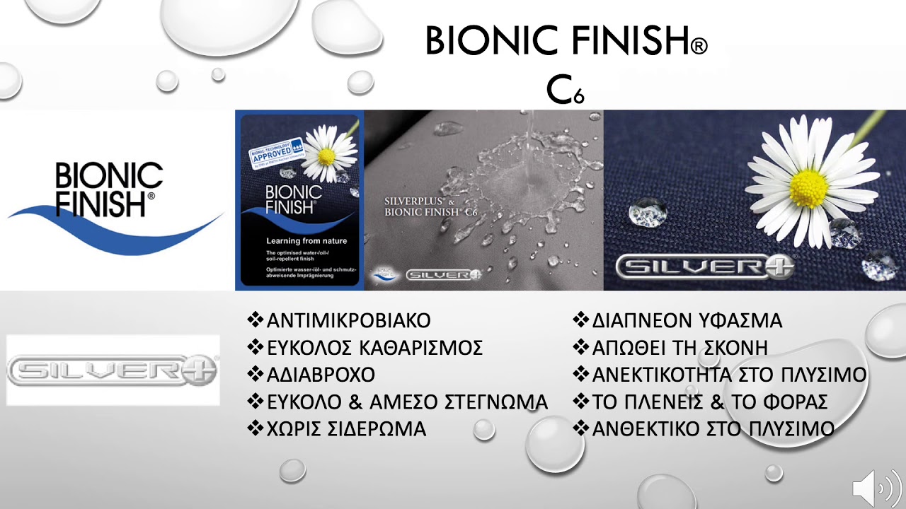 Bionic finish C6 special textile Giblor’s collection - YouTube