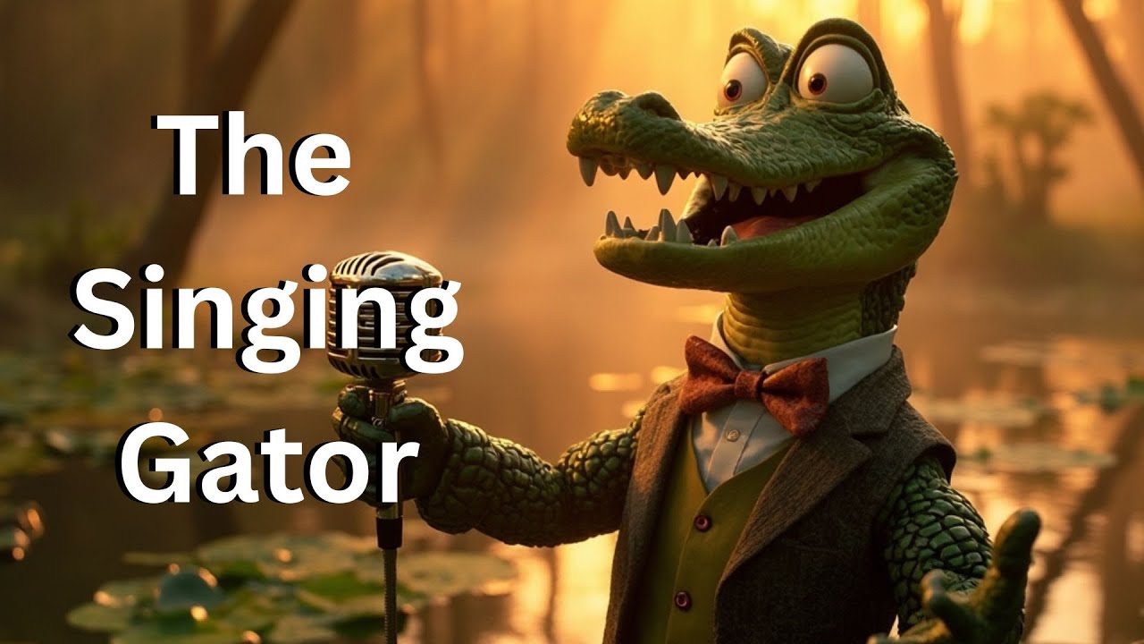 Singing Gator Kids Storybook Song Video For Bedtime | A Silly Rhyming ...