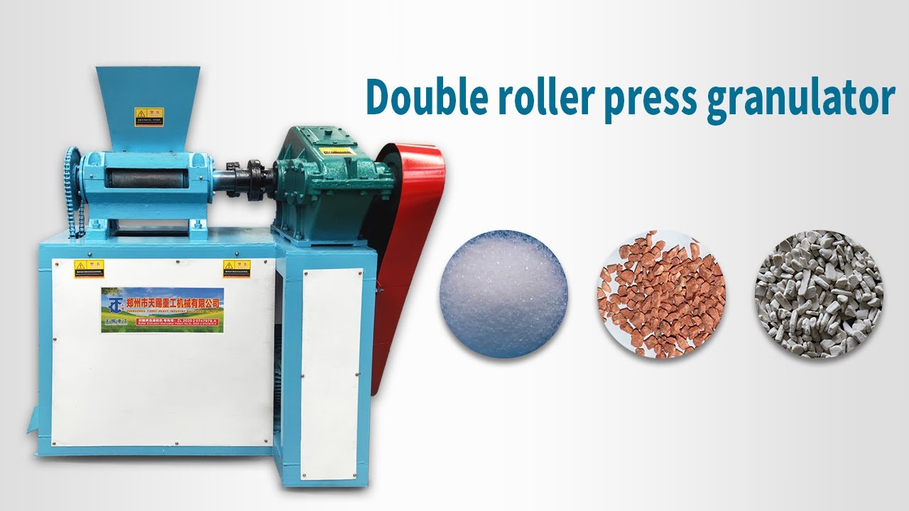Double roller press granulator - YouTube