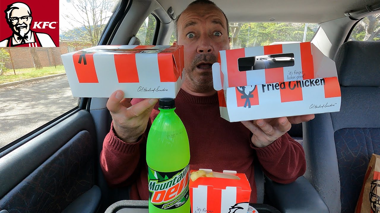 KFC Popcorn Chicken Slab Feast - YouTube