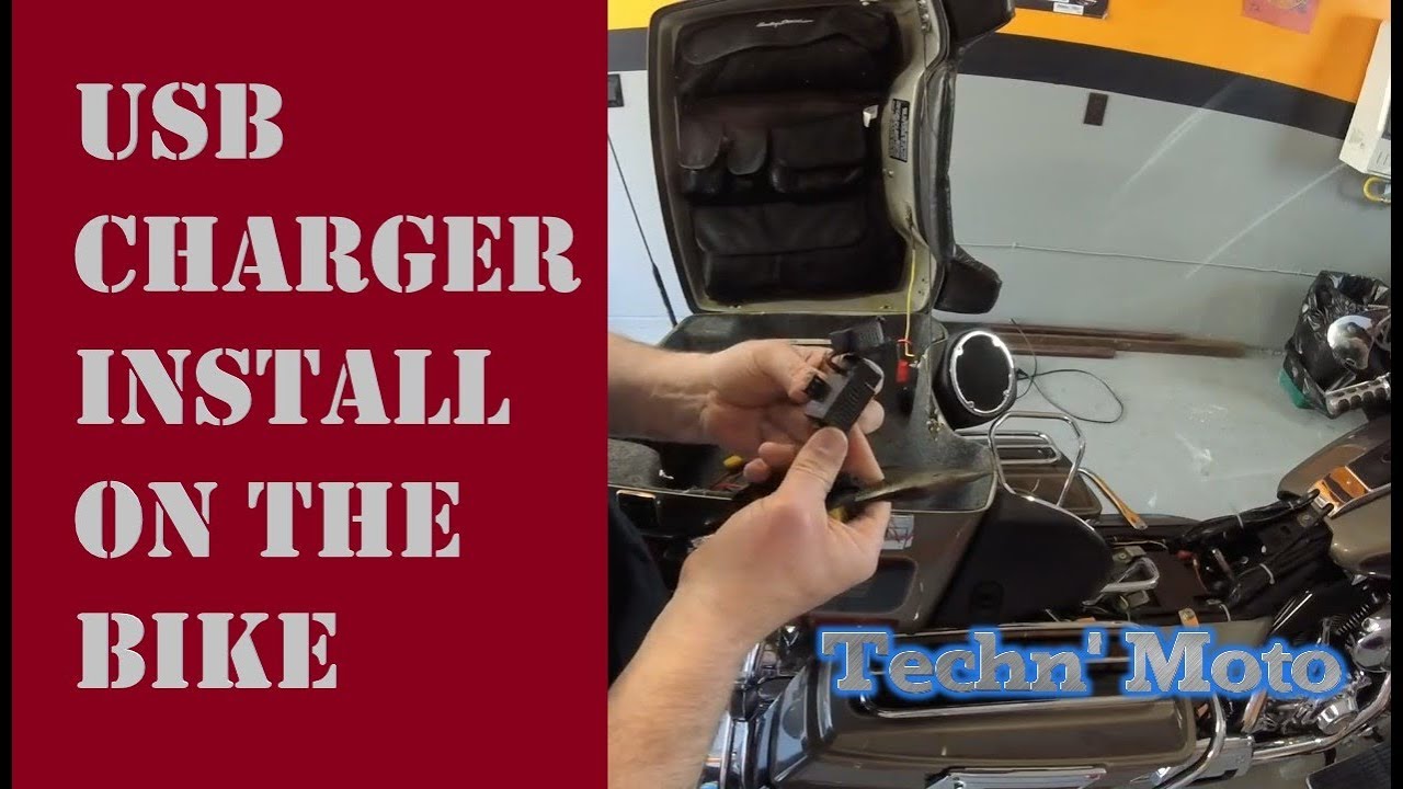 USB Charger Install on a Harley Davidson- Hard Wired | Techn' Moto ...
