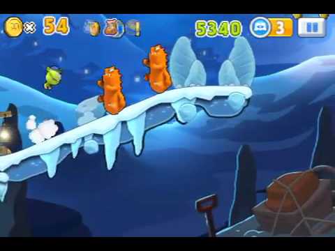 Monster, inc. Run Ice Cave Level 14 ios iphone gameplay - YouTube