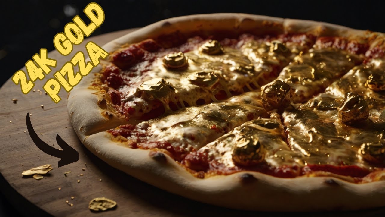 Biting into Luxury: The $70,000 Golden Pizza Challenge! | Mr Beast ...
