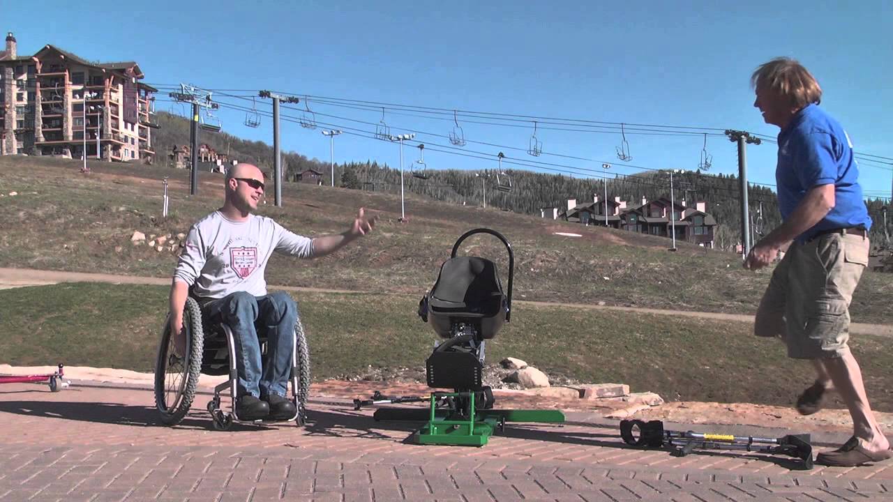 Innovative Adaptive Technologies - Sit Ski Video #5 - YouTube