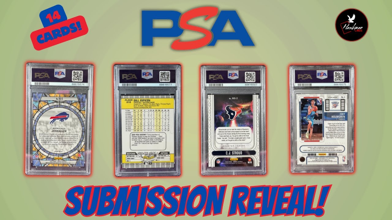 Don't Miss! PSA Graded Card Submission Unboxing & Reveal - YouTube