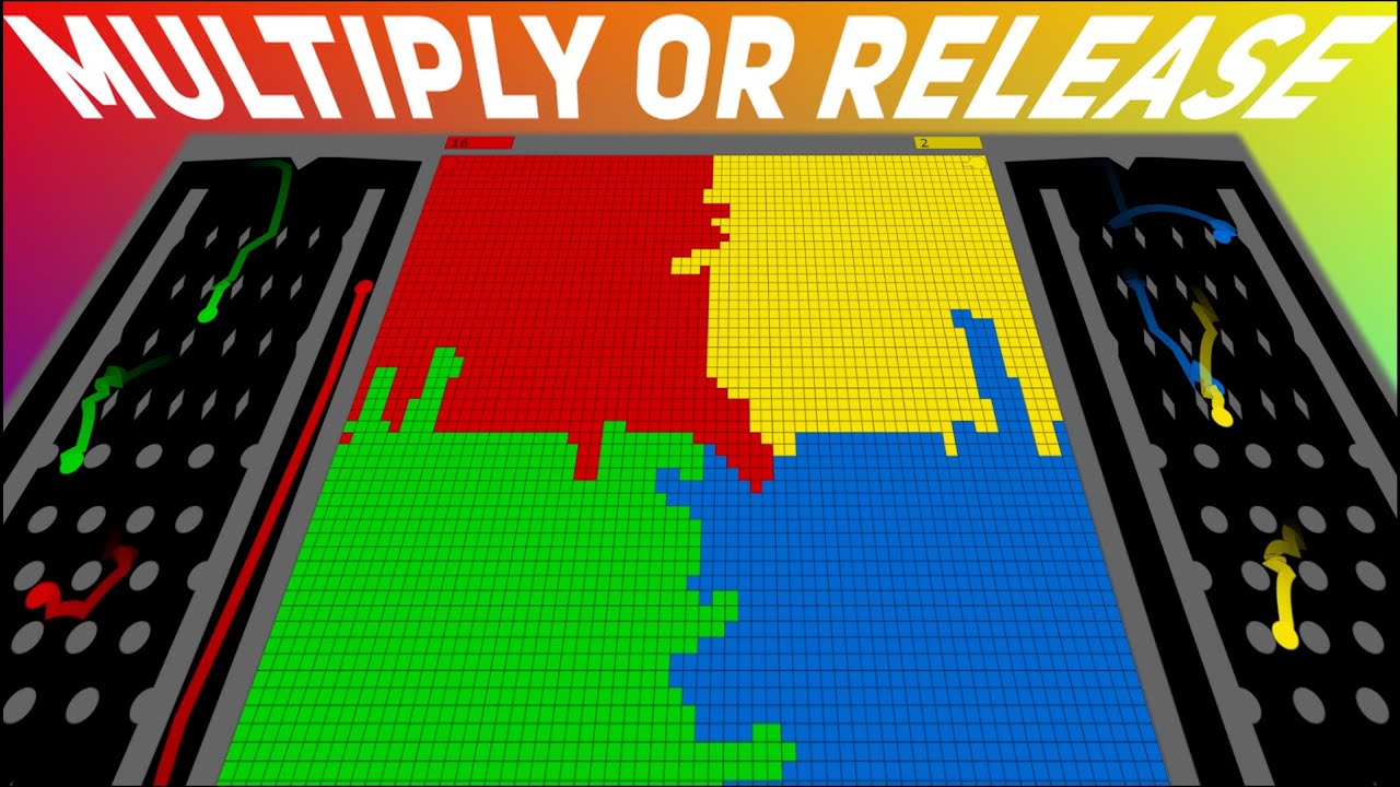 Multiply or Release №1 | AI Territory Battle simulation | Territory War ...