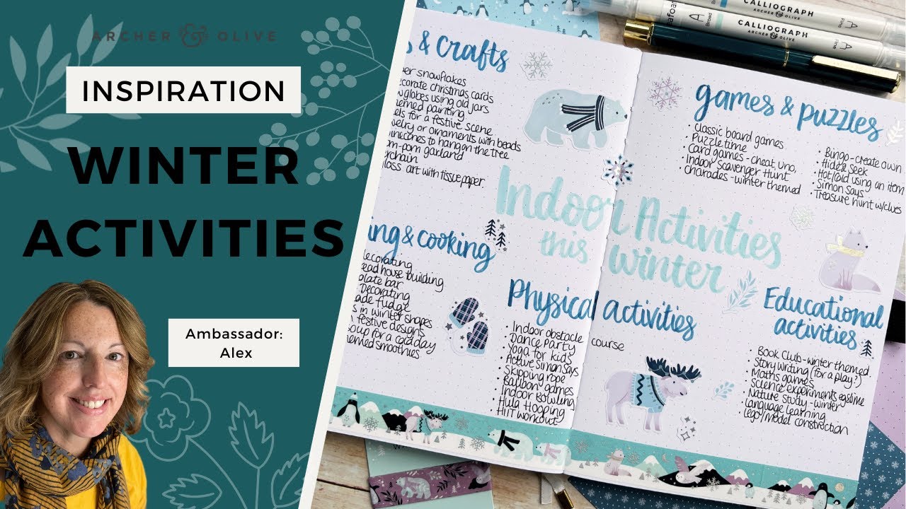Planning Winter Activities in your Bullet Journal - YouTube