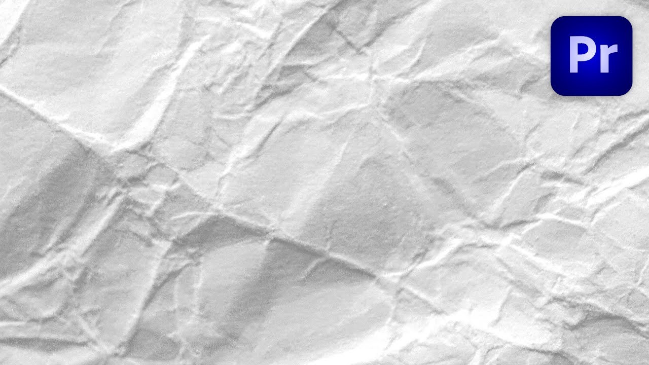 How To Make a CRUMLED PAPER Effect in Premiere Pro - YouTube