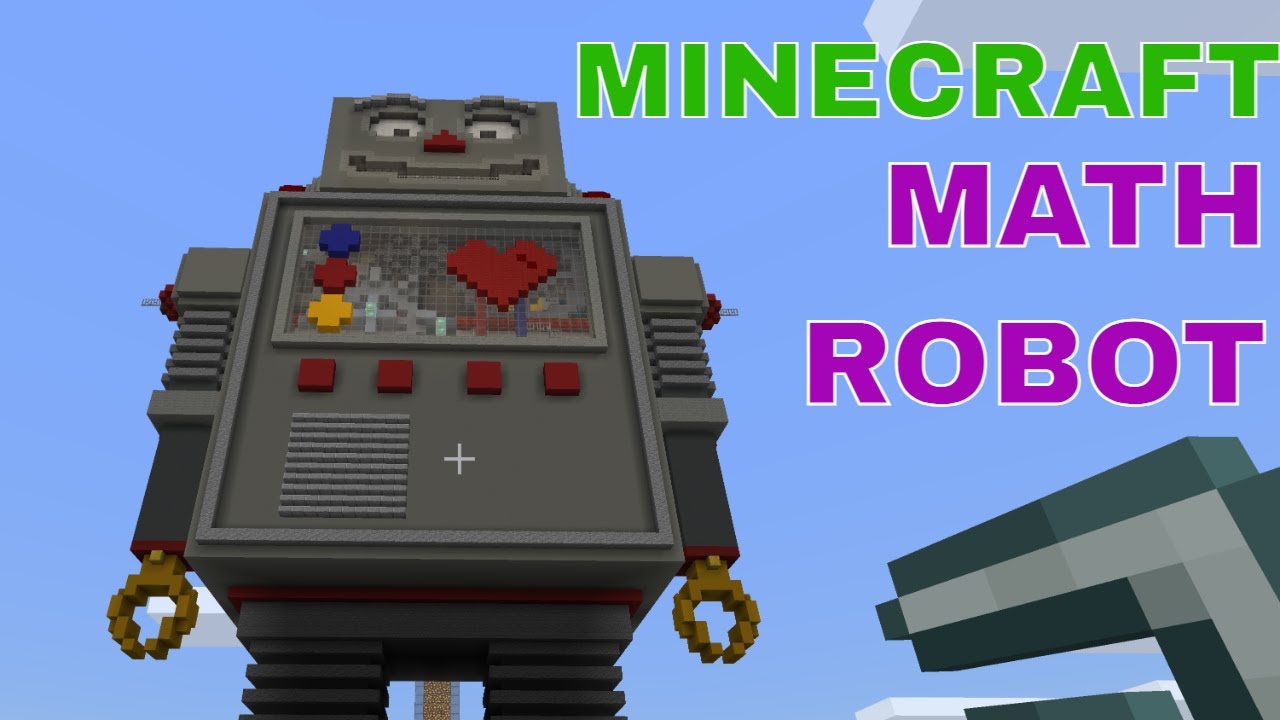 Minecraft Math Robot Gameplay - YouTube