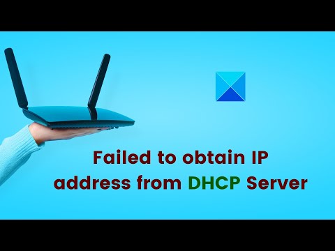 Failed to obtain IP address from DHCP Server - YouTube