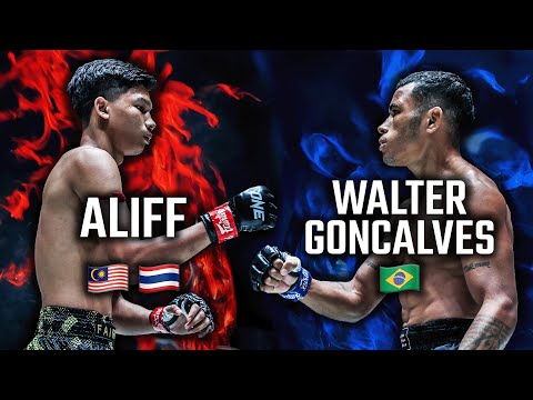 Drenched in CHAOS 🤯 Aliff vs. Walter Goncalves | Muay Thai Full Fight
