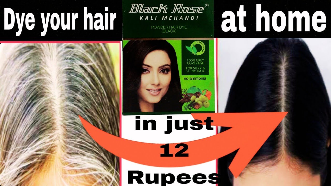 Black Rose Kali Mehandi Review & Demo / Black Rose Kali Mehandi Hair ...