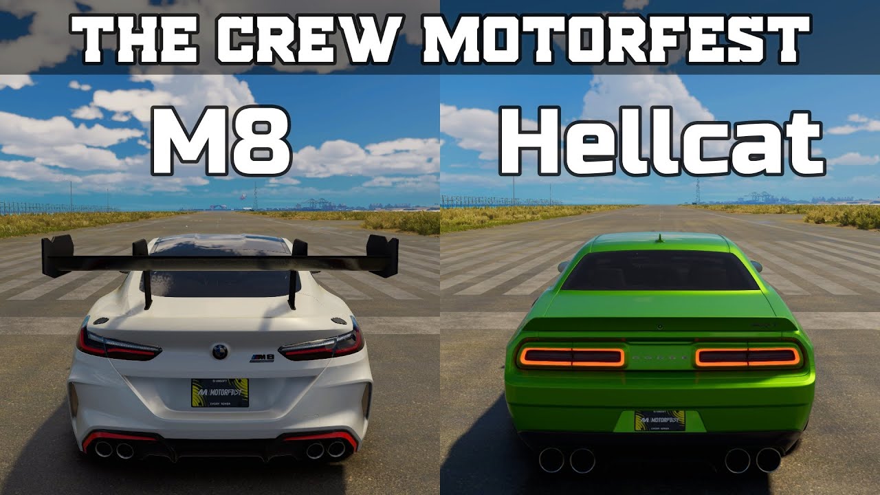 The Crew Motorfest - BMW M8 Competition Coupe vs Dodge Challenger SRT ...