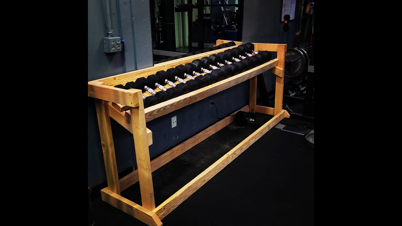 DIY Dumbbell Rack ( Part 1 ) - YouTube