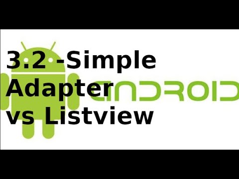 Giao diện Android - 3.2 - SimpleAdapter trong Android - YouTube