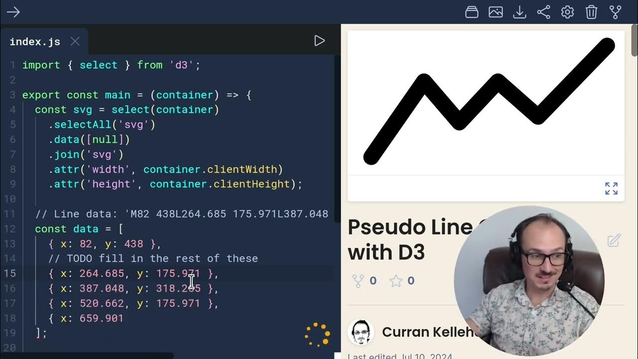 Pseudo Line Chart with D3.js - YouTube