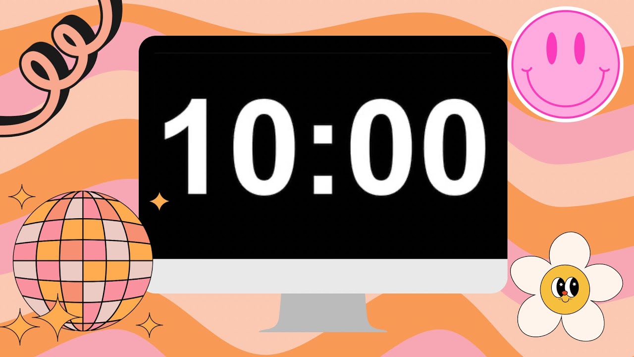 10 Minute Timer / Retro Timer / Ten Minute Countdown Timer / Cleaning ...