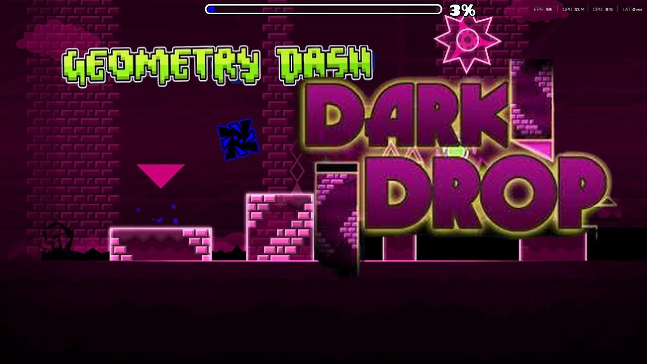 Dark Drop geometry dash (chaos gauntlet final level) | #yt #gameplay # ...