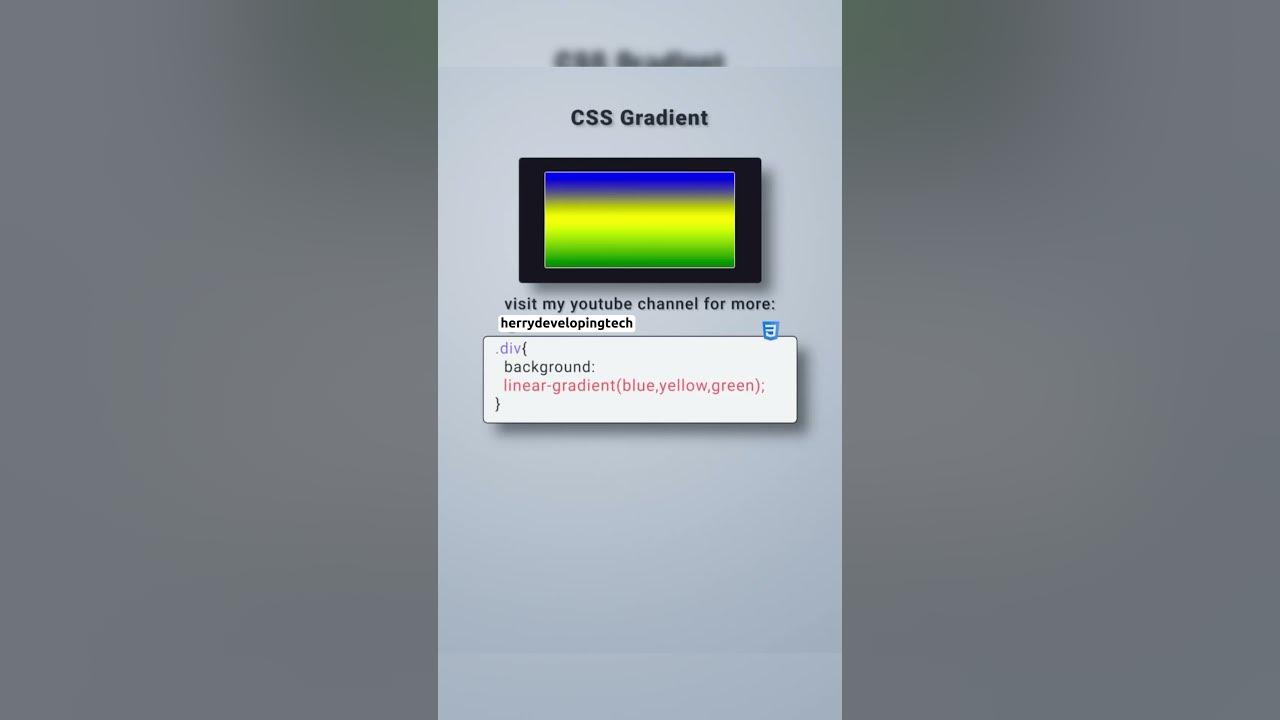 🎨 Master CSS3 Gradients Like a Pro! 🌈💻||#shorts #shiv #coding #css3animation #design #csslibrary ...