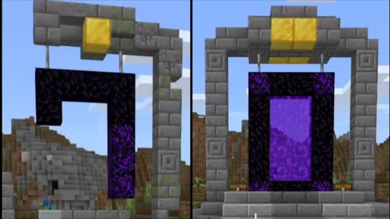 Minecraft 1.16 Portal al nether en ruinas !Reconstrucción! - YouTube